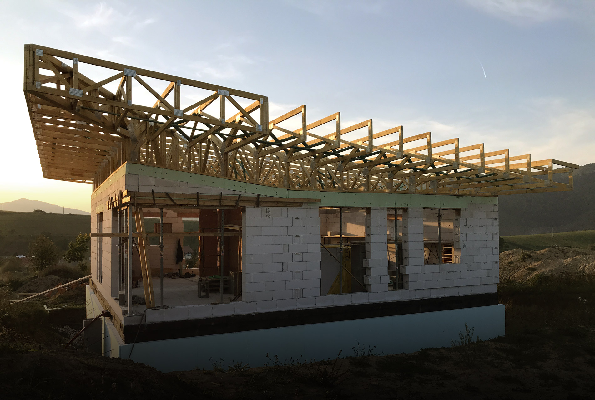 Atypický pultový krov Stránske | Techwood.sk